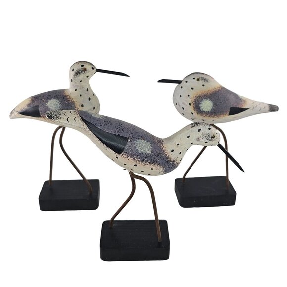 Foreside | Accents | Foreside Handcrafted Wooden Shorebird Sculptures ...
